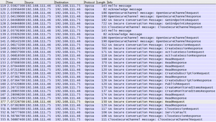 Analyzing OPC UA Communications with Wireshark – OPC Connect