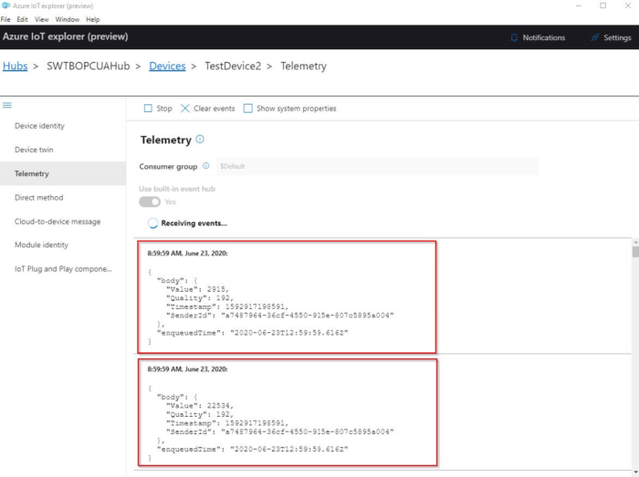 Training Opc Ua To Azure Iot Hub And Mqtt Integration Opc Connect